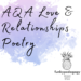 AQA Love and Relationships Poetry | Funky Pedagogy